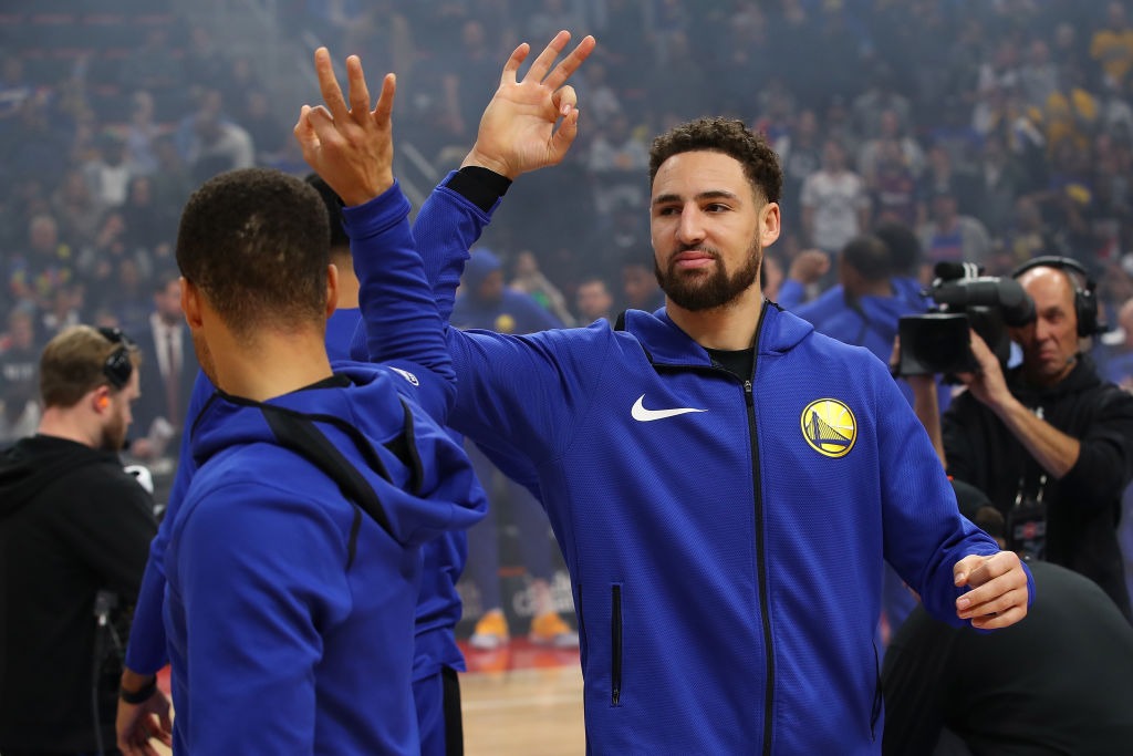 The best Klay Thompson returned and the Warriors celebrate with victory