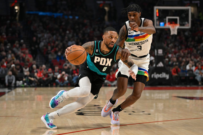 Damian Lillard riddles Minnesota with three-pointers