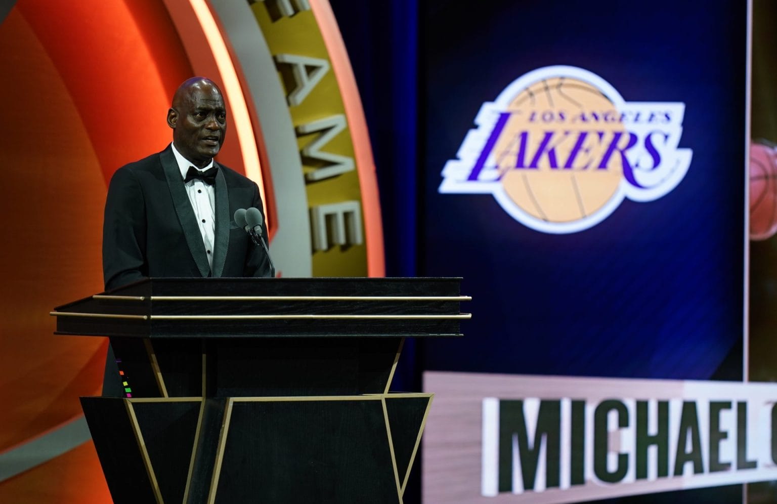 The Lakers Michael Cooper's number is retired